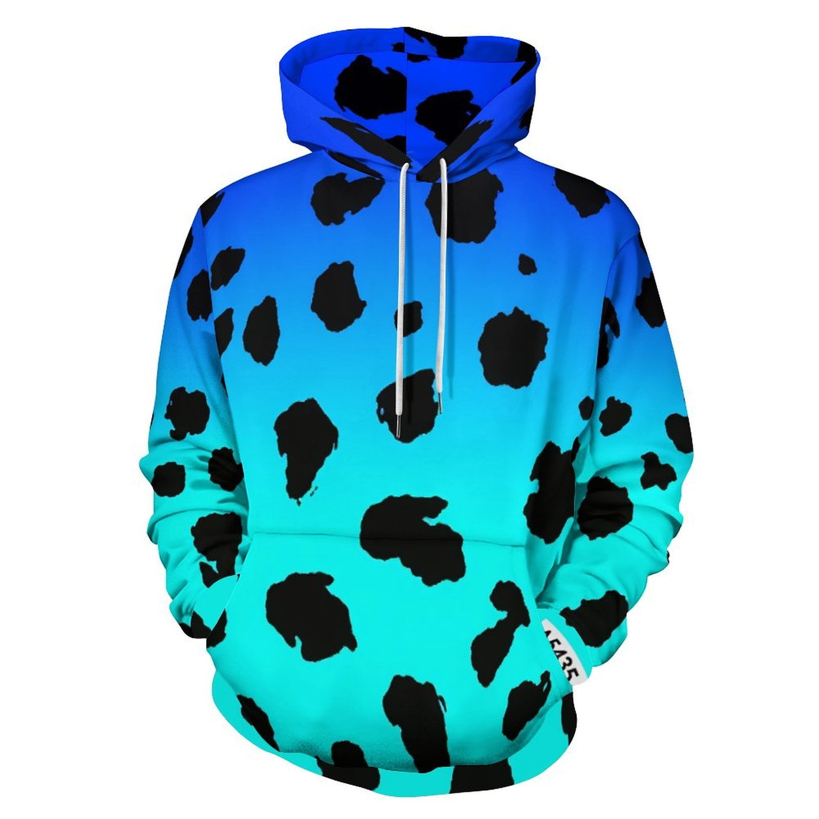 Blue Leopard Print Pattern 3d Sweatshirts Hoodie Fashion Casual ...