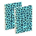 Blue Leopard Print Pattern A5 Notebook Set of 2 Refillable 60 Sheets ...