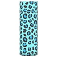 Blue Leopard Print Pattern Vase Flower Vase Clear Unbreakable Plastic ...