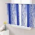 Blue Leopard Print Sheer Curtains for Living Room Bedroom Abstract ...