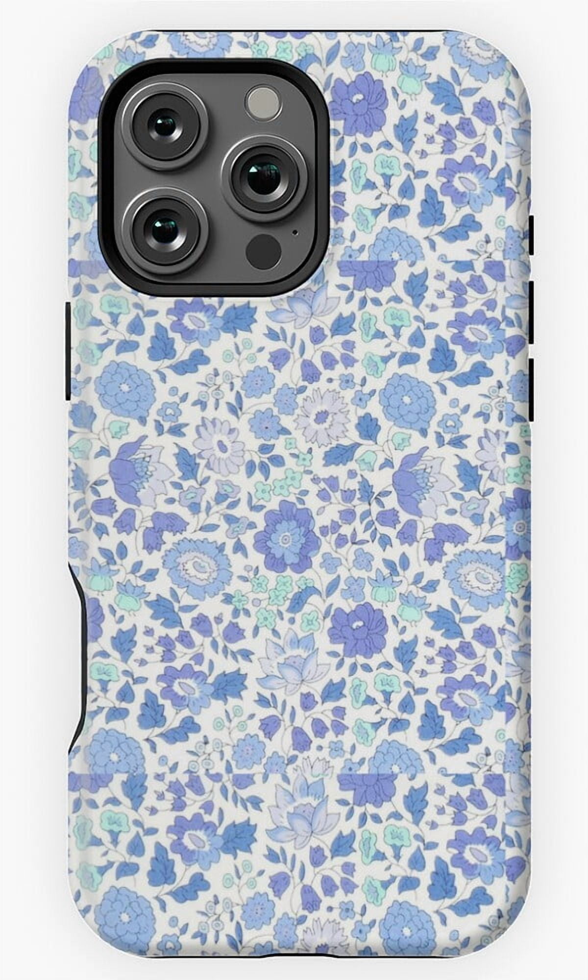 Blue Liberty Floral Pattern Betsy Style Phone Case Compatible with ...