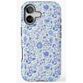 Blue Liberty Pattern Betsy Classic Floral Fabric Textile Phone Case for ...