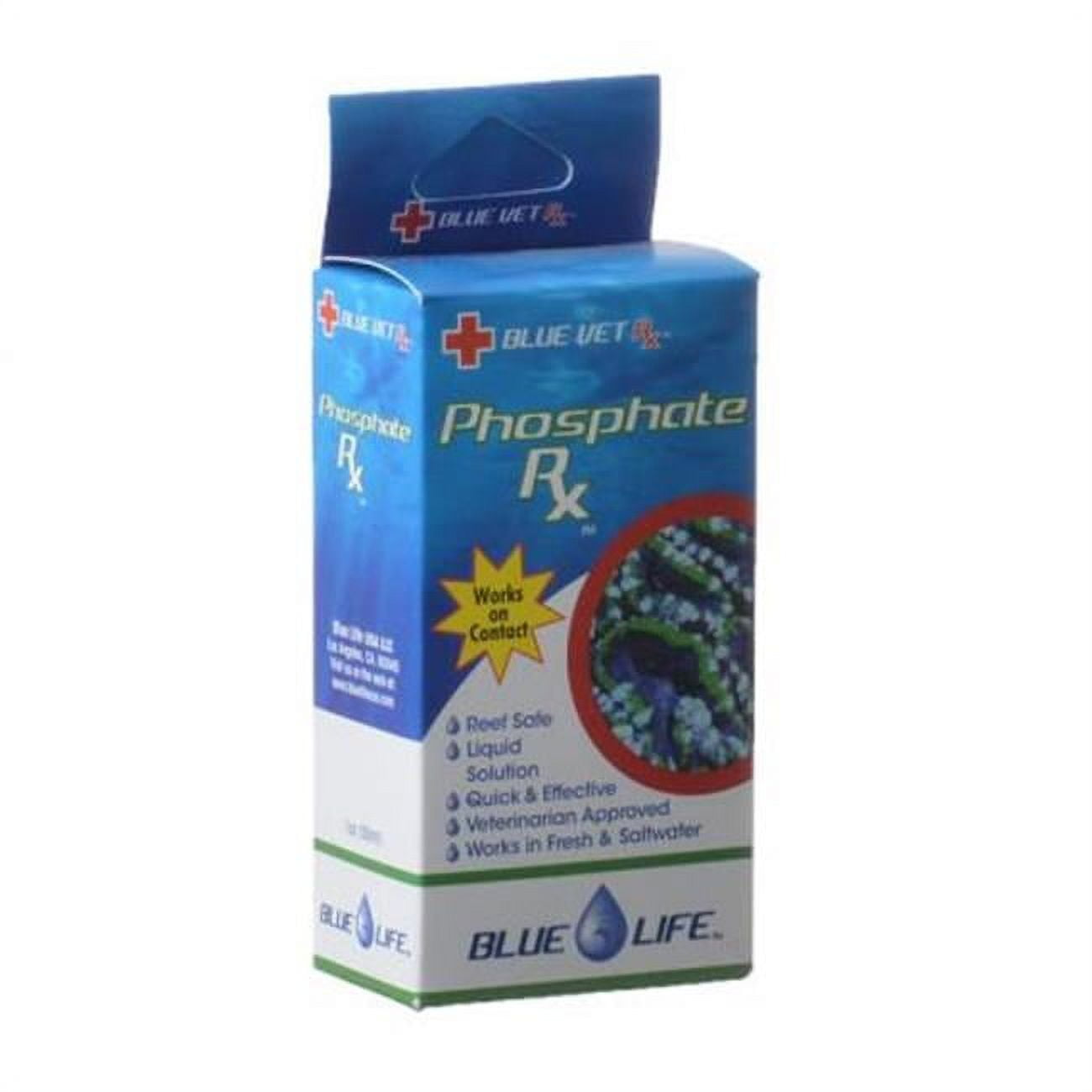 Blue Life Phosphate Rx 1 oz Phosphate Remover for Fish Aquariums ...