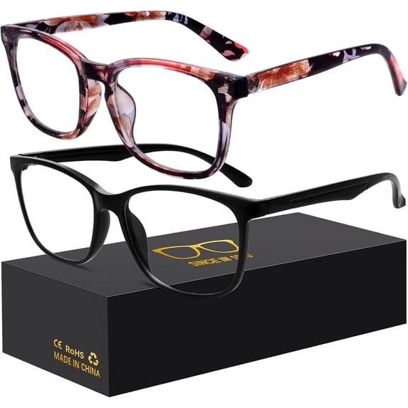 Blue-Light Blocking Glasses Computer Reading/Gaming/TV/Phones Glasses ...