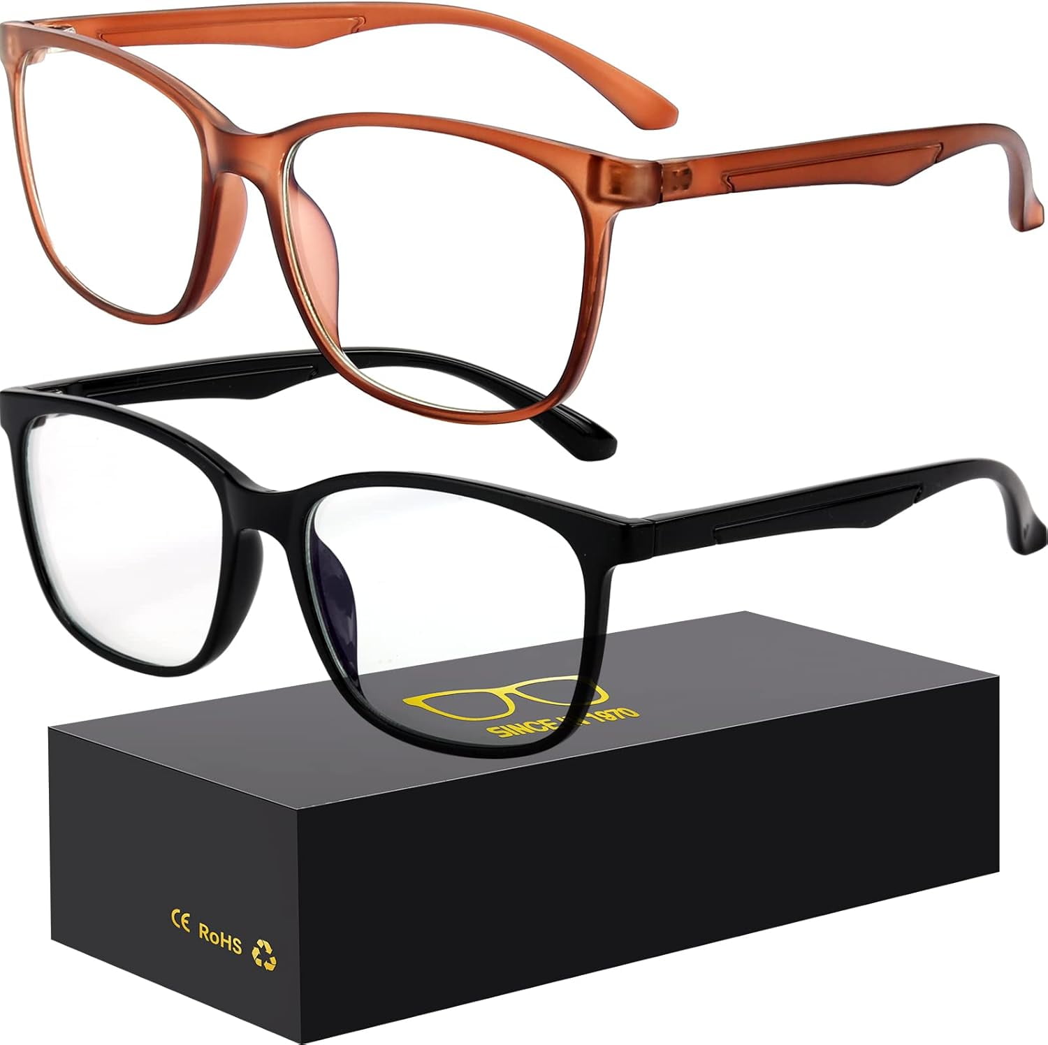 Blue-Light Blocking Glasses Computer Reading/Gaming/TV/Phones Glasses ...