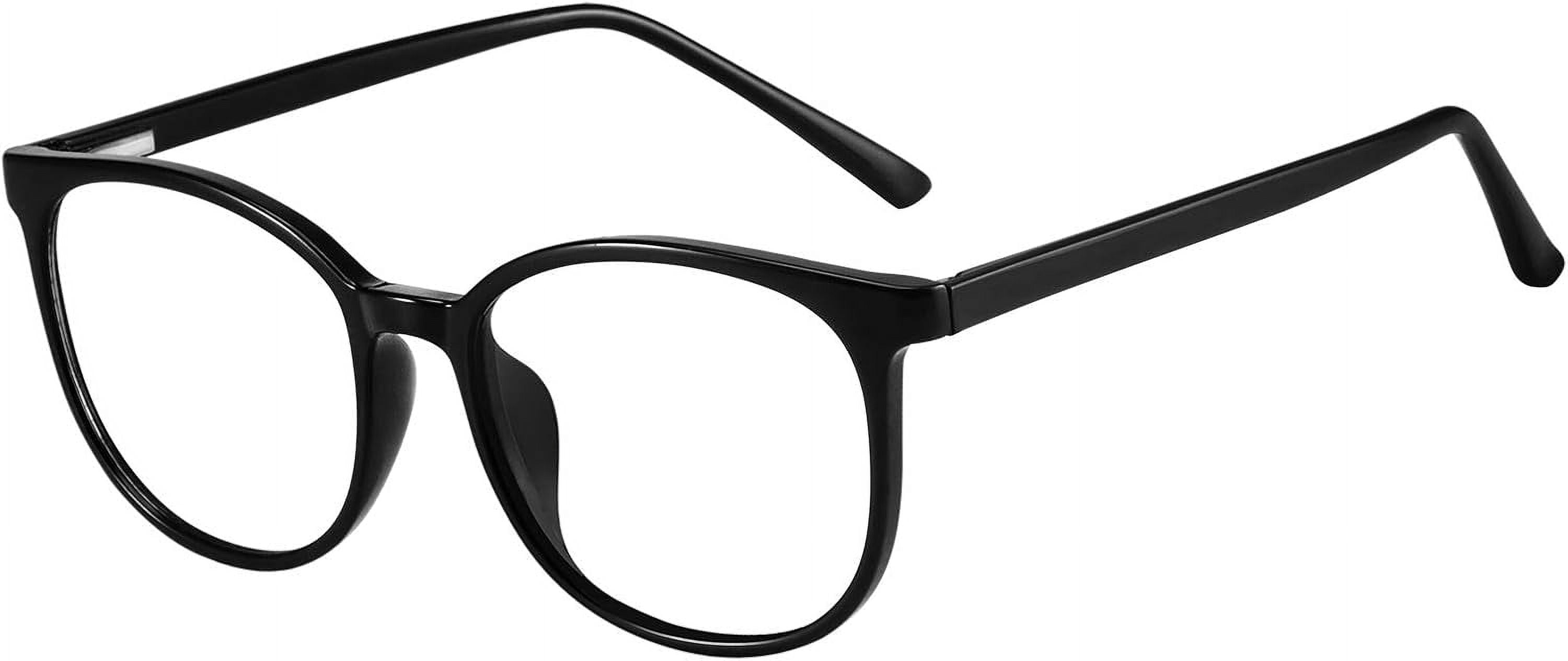 Blue Light Blocking Glasses Fashion Round TR90 Frame Transparent ...