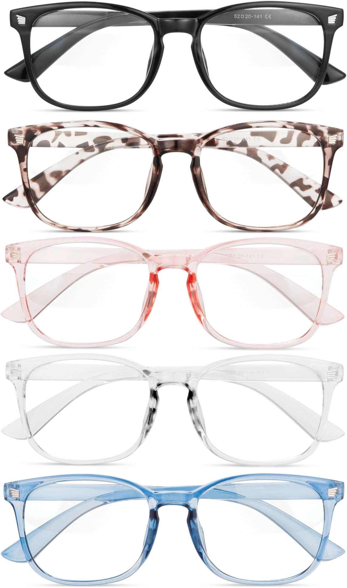 Blue Light Blocking Glasses - Fashion Square Eyeglasses, Anti UV Ray ...