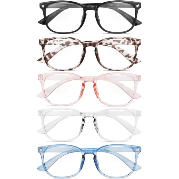 Blue Light Blocking Glasses - Fashion Square Eyeglasses, Anti UV Ray ...