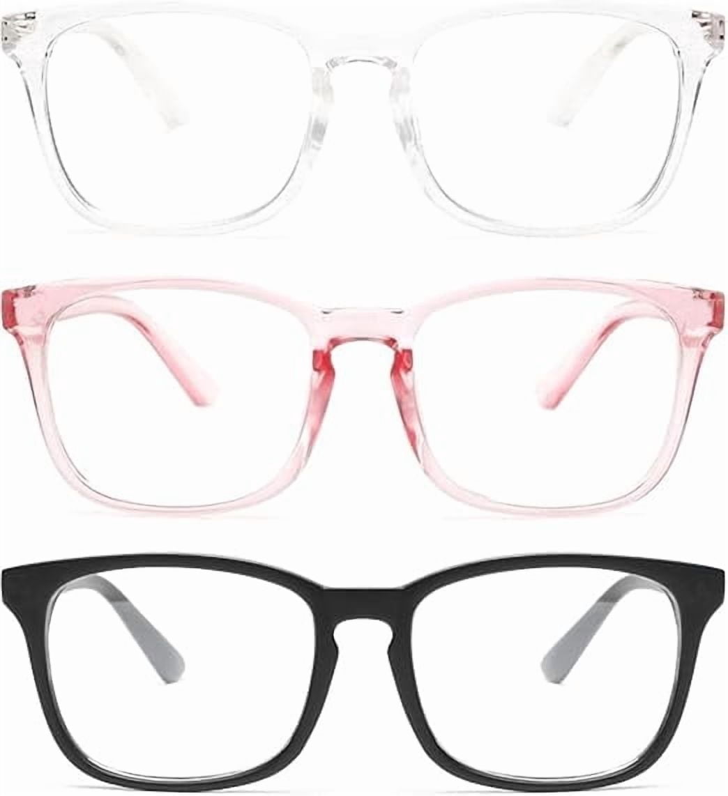 Blue Light Blocking Glasses - Fashion Square Eyeglasses, Anti UV Ray ...