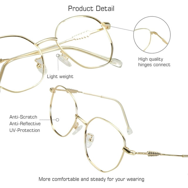 Blue Light Blocking Glasses For Computer Reading, Anti Glare Lenses ...