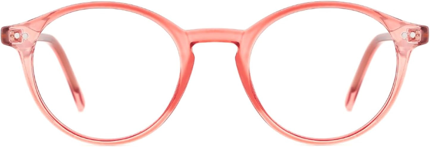 Blue Light Blocking Glasses Men Women Thick Round Rim Frame Eyeglasses ...