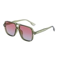 Blue Light Blocking Glasses Retro Double Bridge Oversized Square ...