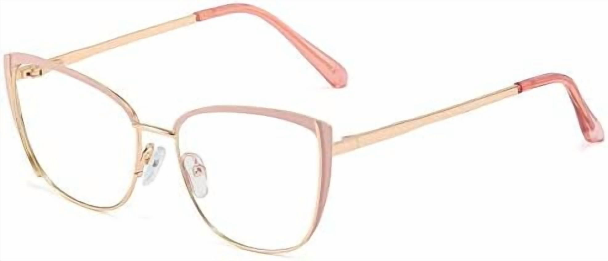 Blue Light Blocking Glasses Retro Women Metal Frame Cat Eye Glasses ...