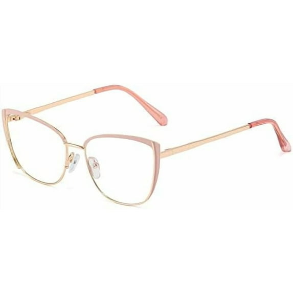 Blue Light Blocking Glasses Retro Women Metal Frame Cat Eye Glasses ...