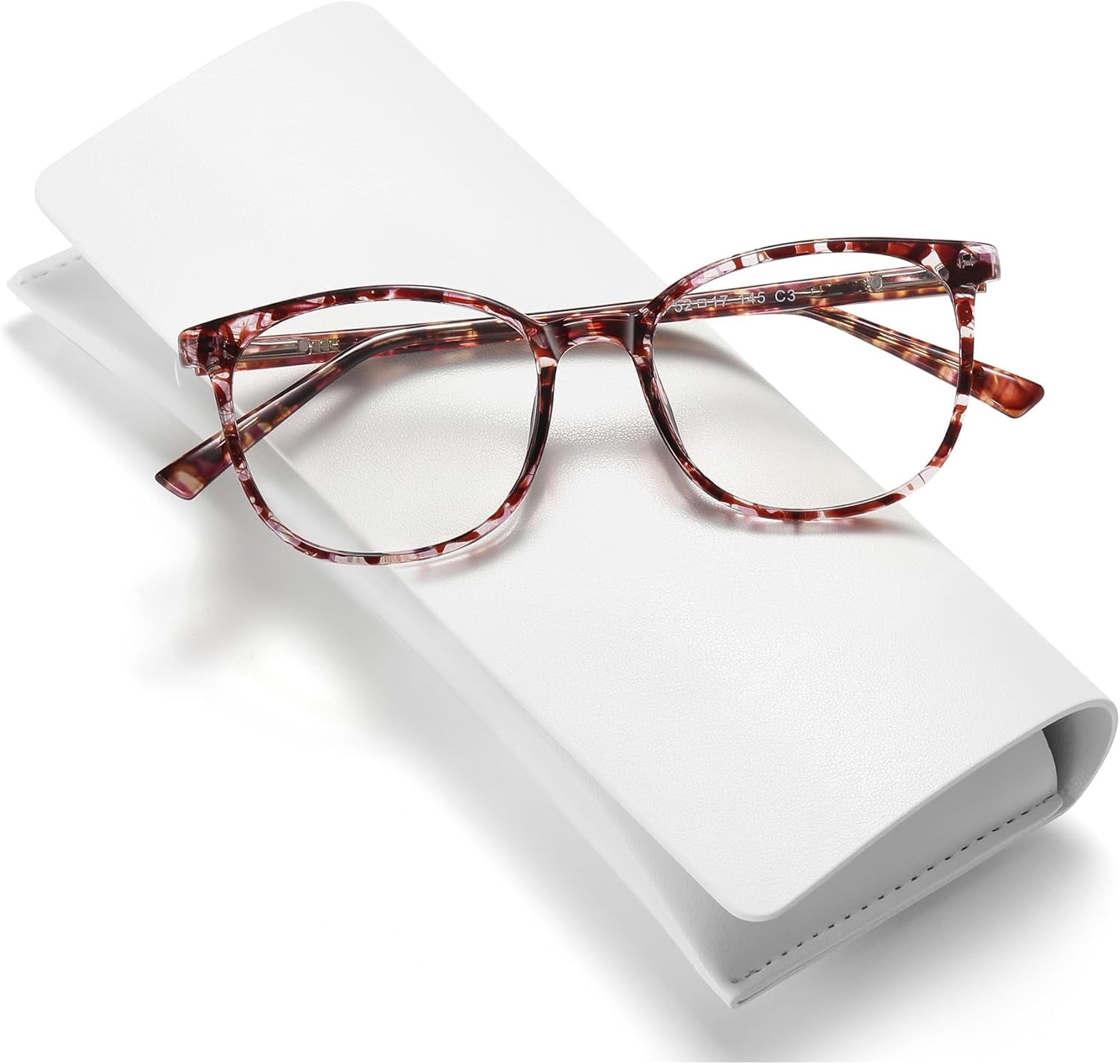 Blue Light Blocking Glasses Round Frame Anti Eyestrain Anti UV Computer ...