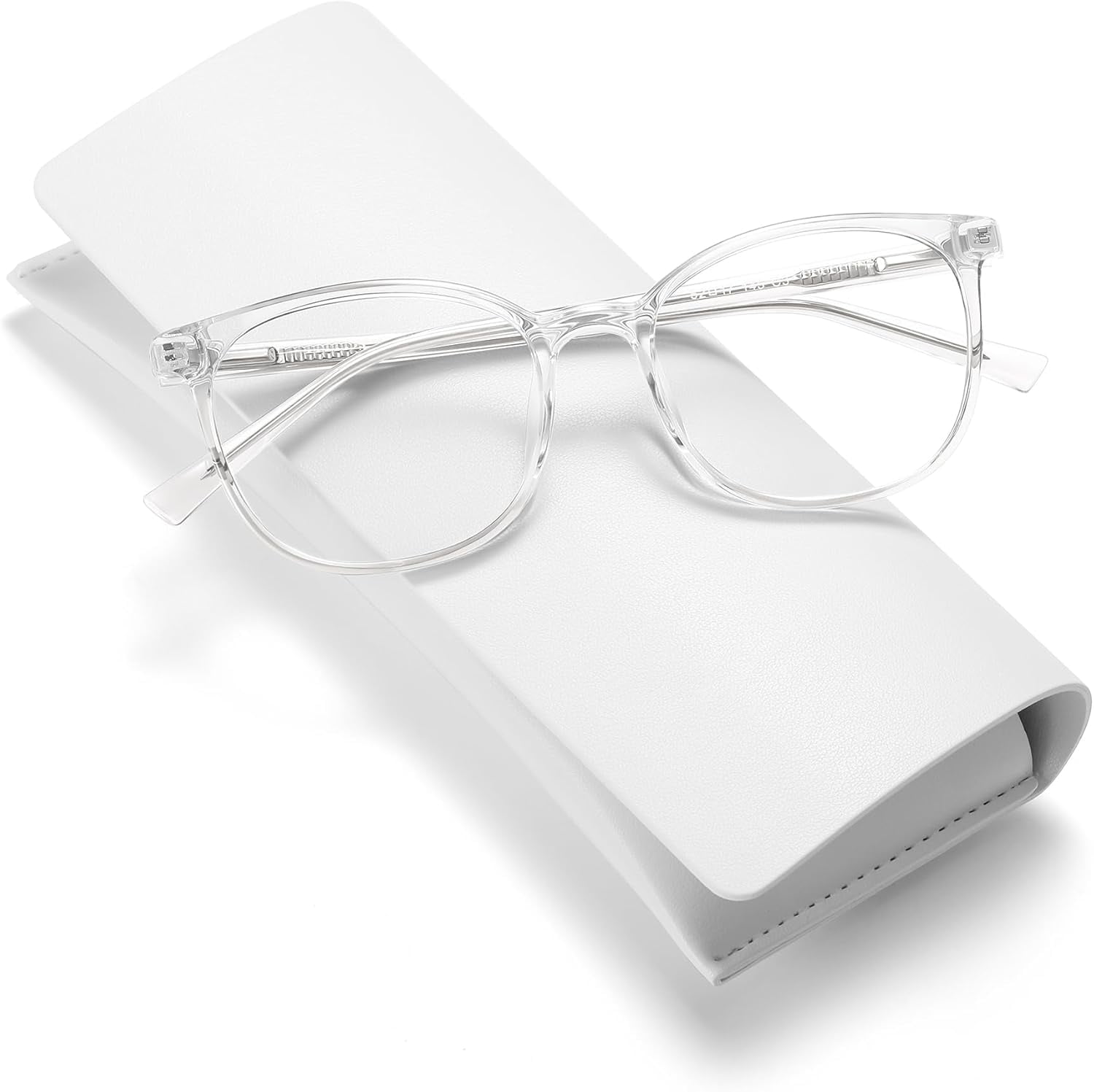 Blue Light Blocking Glasses Round Frame Anti Eyestrain Anti UV Computer ...