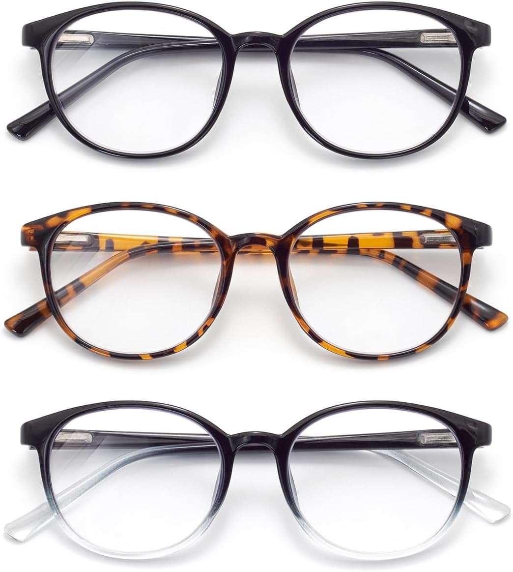 Blue Light Blocking Glasses Round Women Men Computer Glasses Anti Eye ...