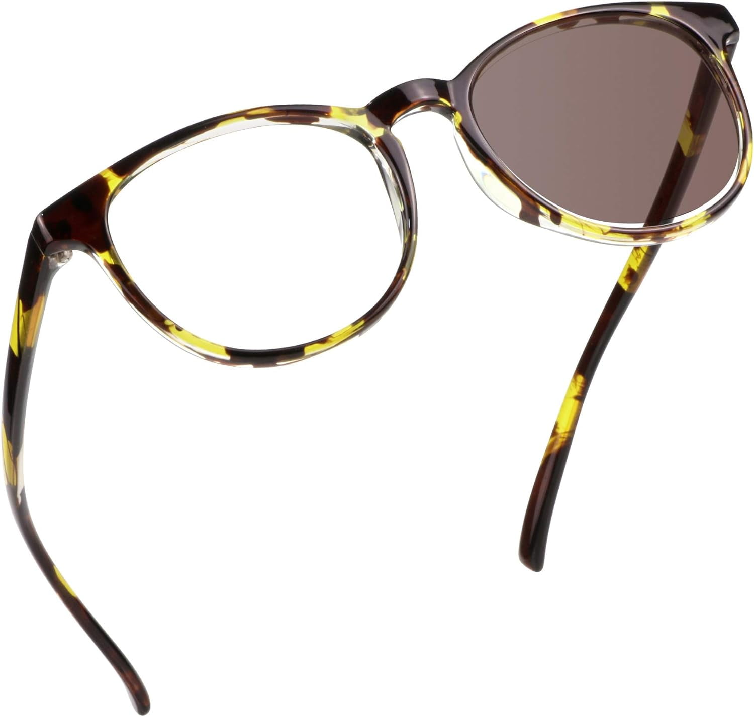 Blue Light Blocking Glasses, Spring Hinge Photochromic Brown Sunglasses ...