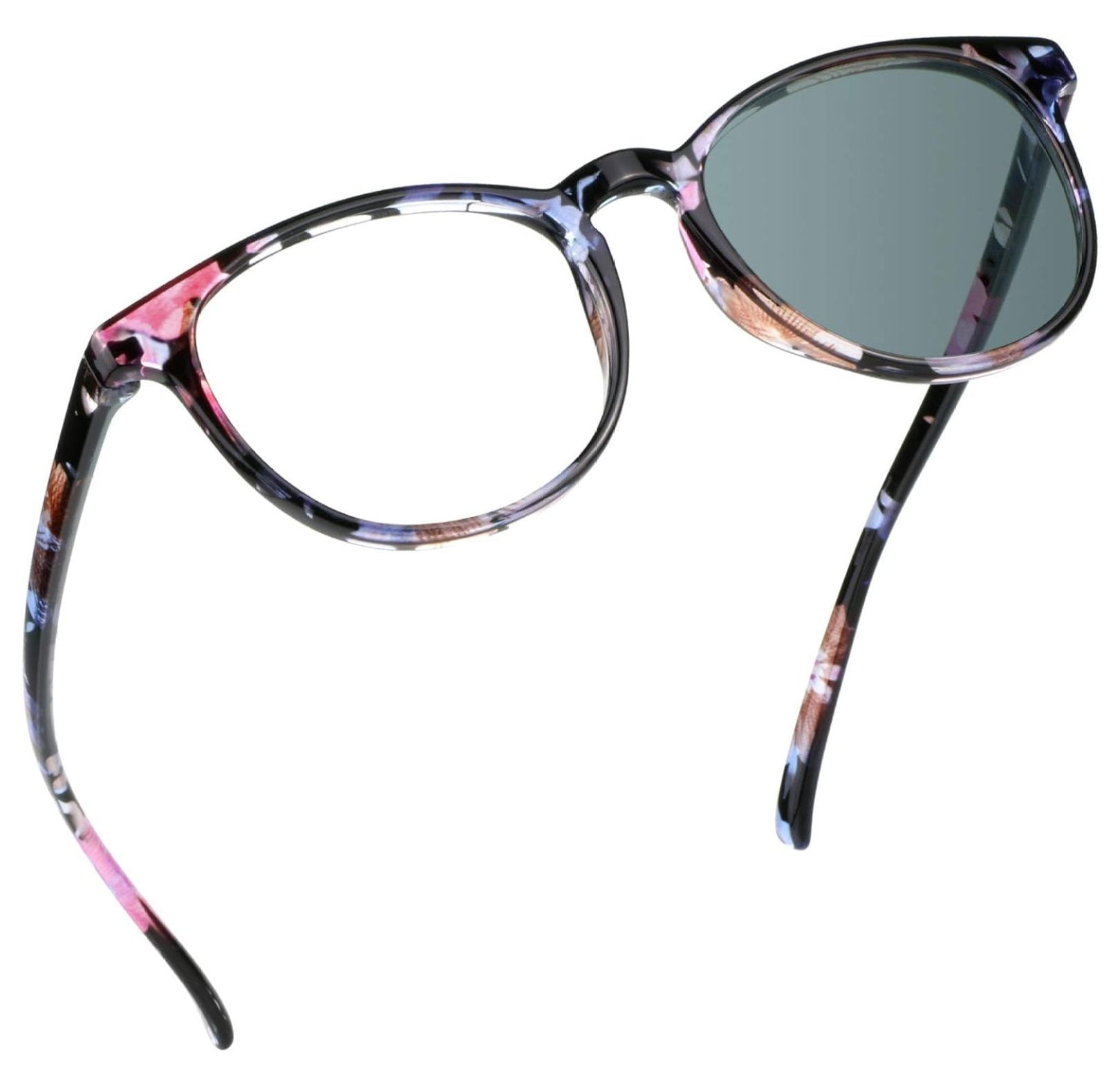 Blue Light Blocking Glasses, Spring Hinge Photochromic Gray Sunglasses ...