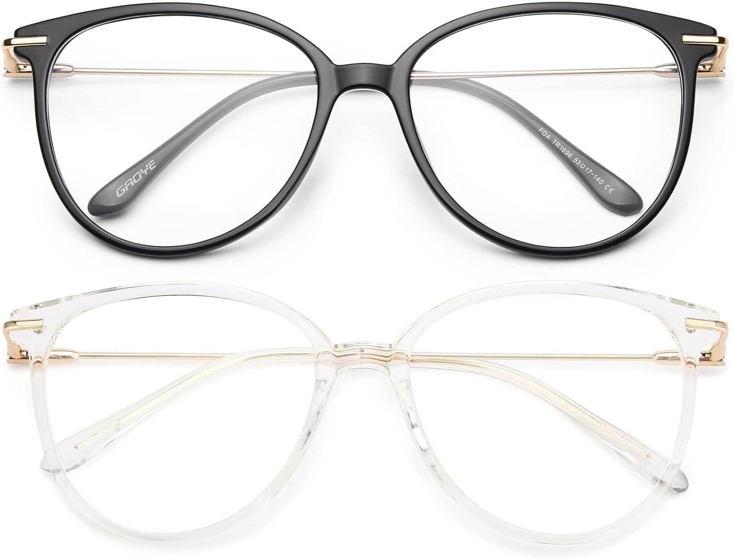 Blue Light Blocking Glasses Women/Men, Fashion Eye Eyeglasses UV Ray ...