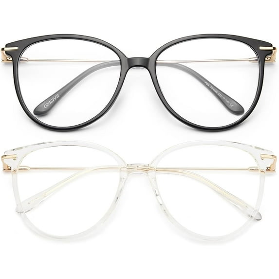 Blue Light Blocking Glasses Women/Men, Fashion Eye Eyeglasses UV Ray ...