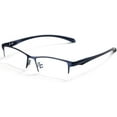 Blue Light Blocking Glasses for Men Semi Rimless Rectangular Computer ...