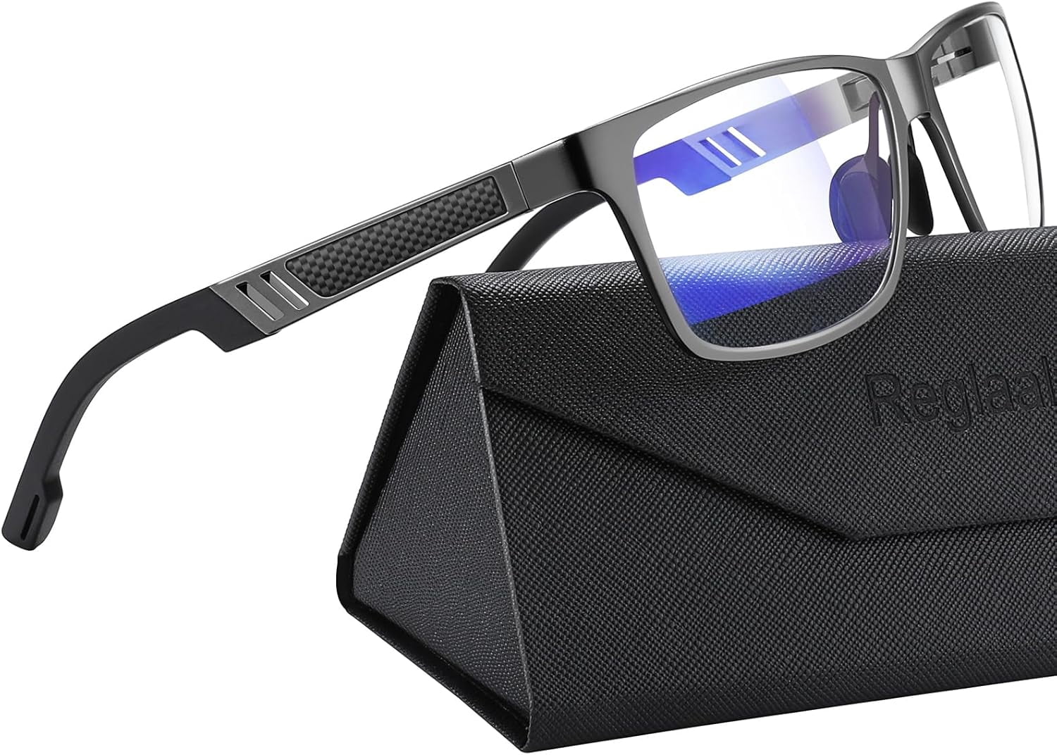 Blue Light Blocking Glasses for Men/Woman Gaming Computer Screen Metal ...