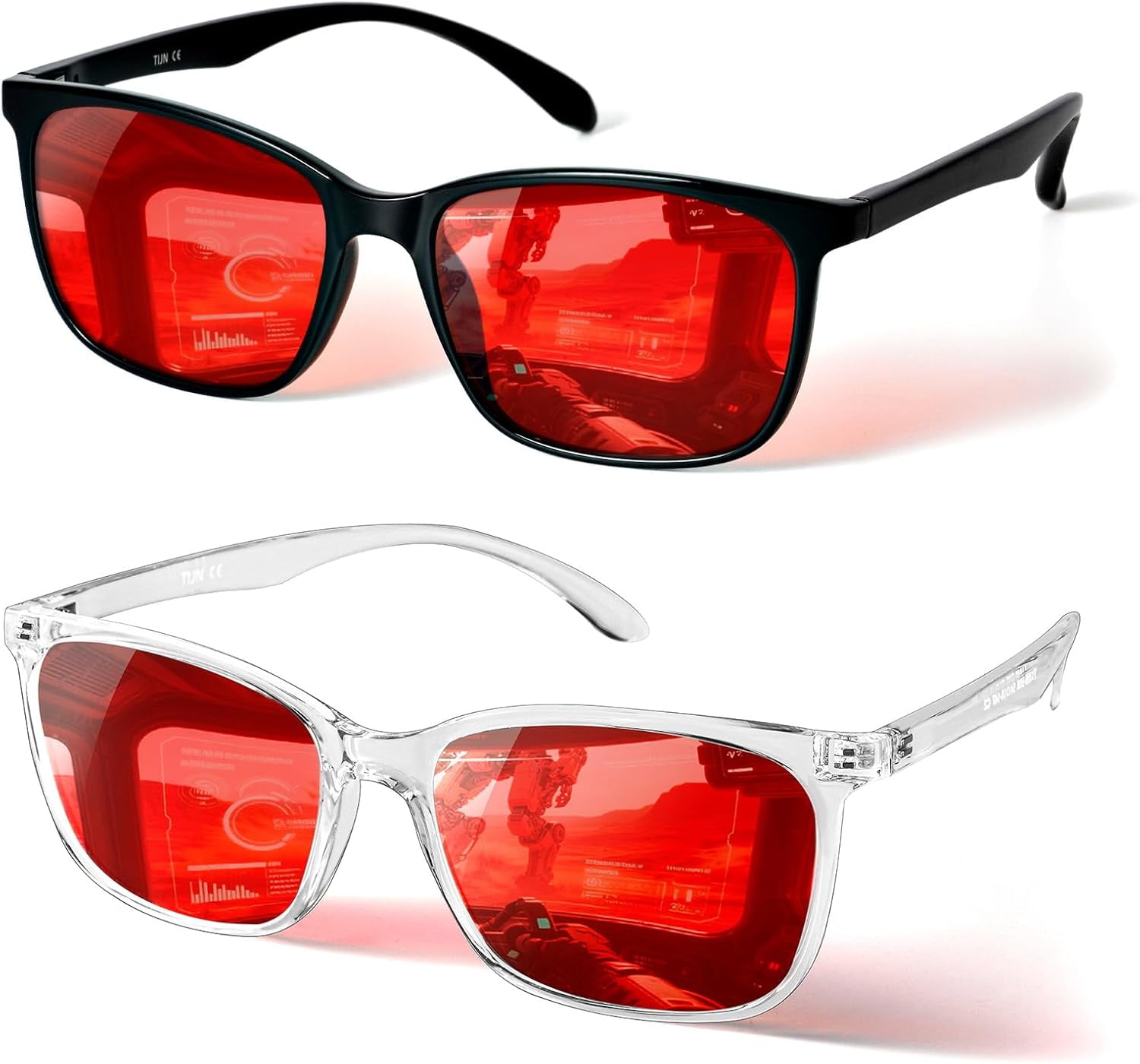 Blue Light Blocking Glasses for Men Women - Red Light Glasses for ...