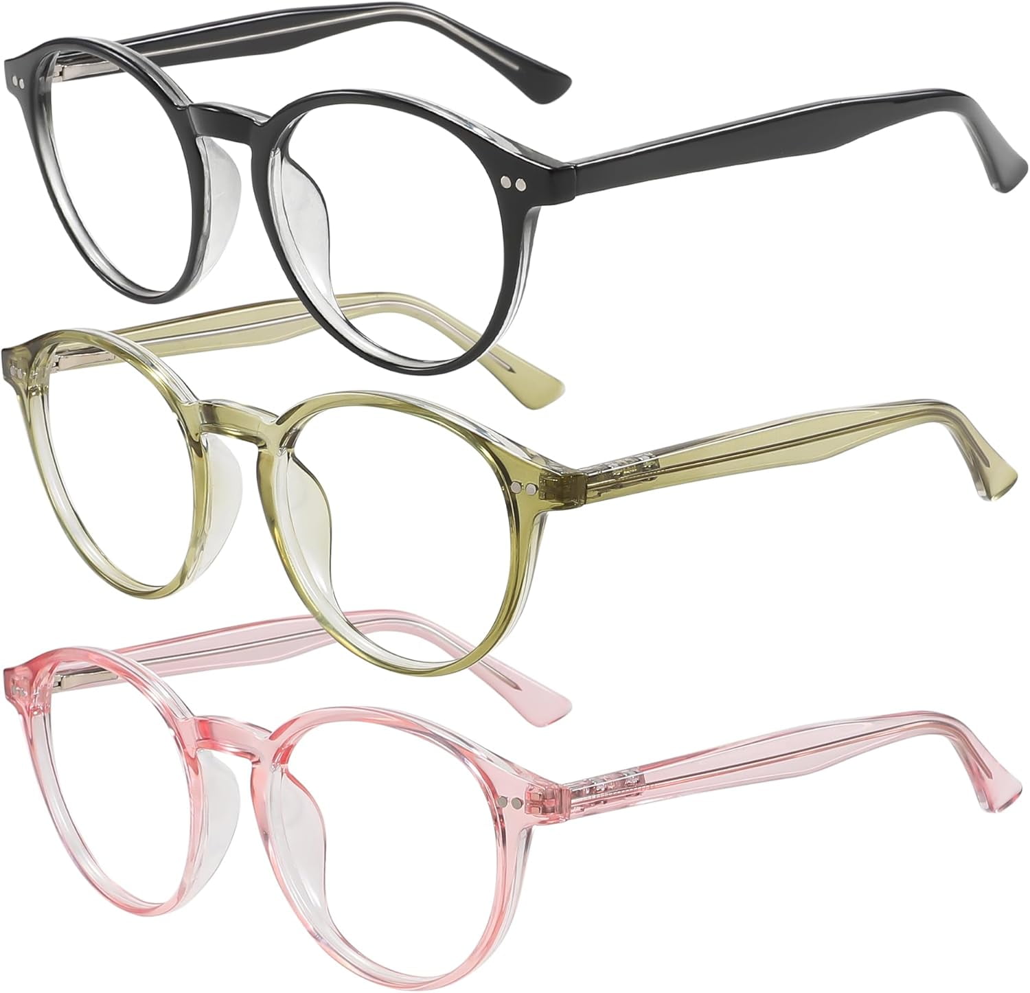 Blue Light Blocking Glasses for Women Men Retro Round Computer Glasses ...