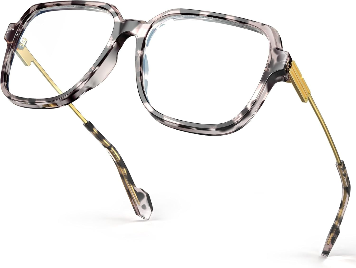 Blue Light Blocking Glasses with Chic Square TR90 Frame and Metal ...