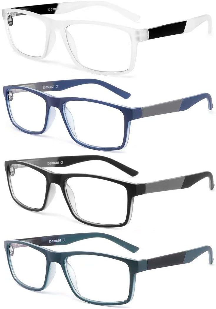 Blue Light Blocking Reading Glasses 4 Pack Computer Readers for Women ...