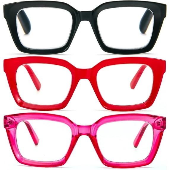 Blue Light Blocking Reading Glasses for Women 1.5 Oversized Computer ...