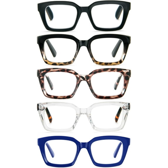 Blue Light Blocking Reading Glasses for Women 1.5 Oversized Computer ...