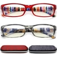 Blue Light Blocking Reading Glasses for Women,2 Blue Screen Computer ...
