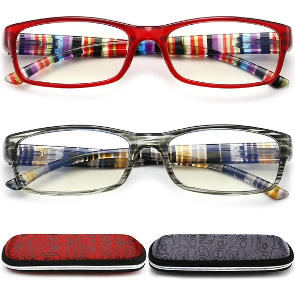 Blue Light Blocking Reading Glasses for Women,2 Blue Screen Computer ...