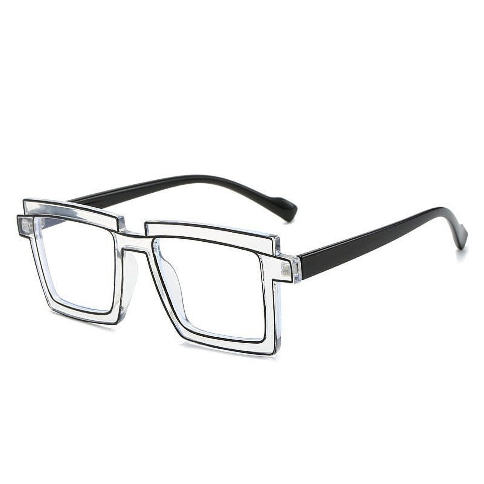 Blue Light Color Block Glasses Fluorescent Color Contrast Glasses ...