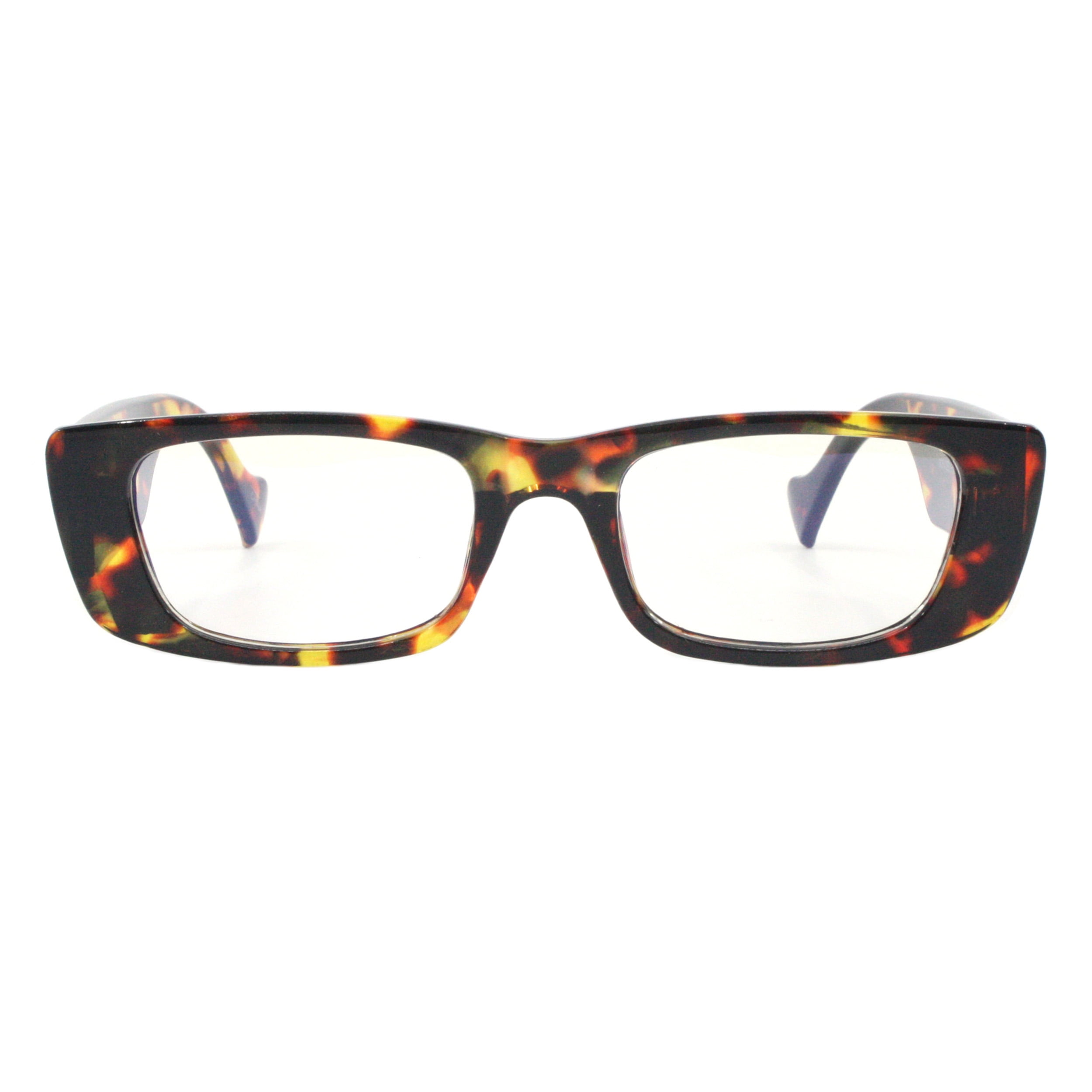 Blue Light Filtering Lens Clear Glasses Women's Rectangle Frame UV400 ...