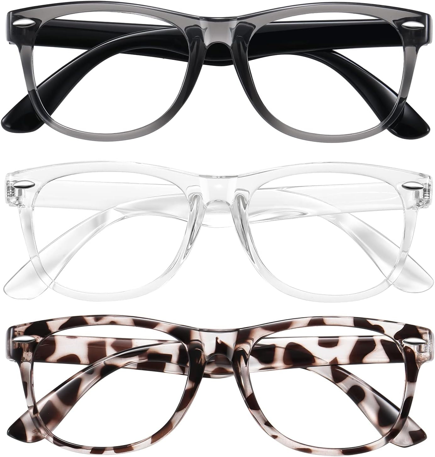 Blue Light Glasses for Kids 3 Pack Blue Light Blocking Glasses for Teen ...