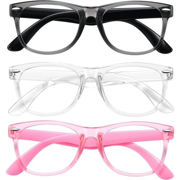 Blue Light Glasses for Kids 3 Pack Blue Light Blocking Glasses for Teen ...