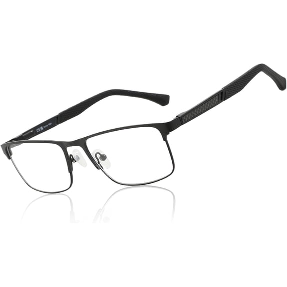 Blue Light Glasses Men : Black Reading Glasses Men - Square Frame ...