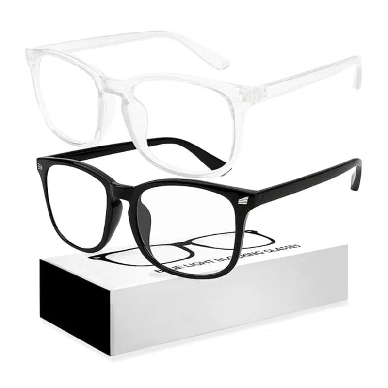 Blue Light Glasses for Men Women Gamer Glasses Frame Width Metal Frame ...
