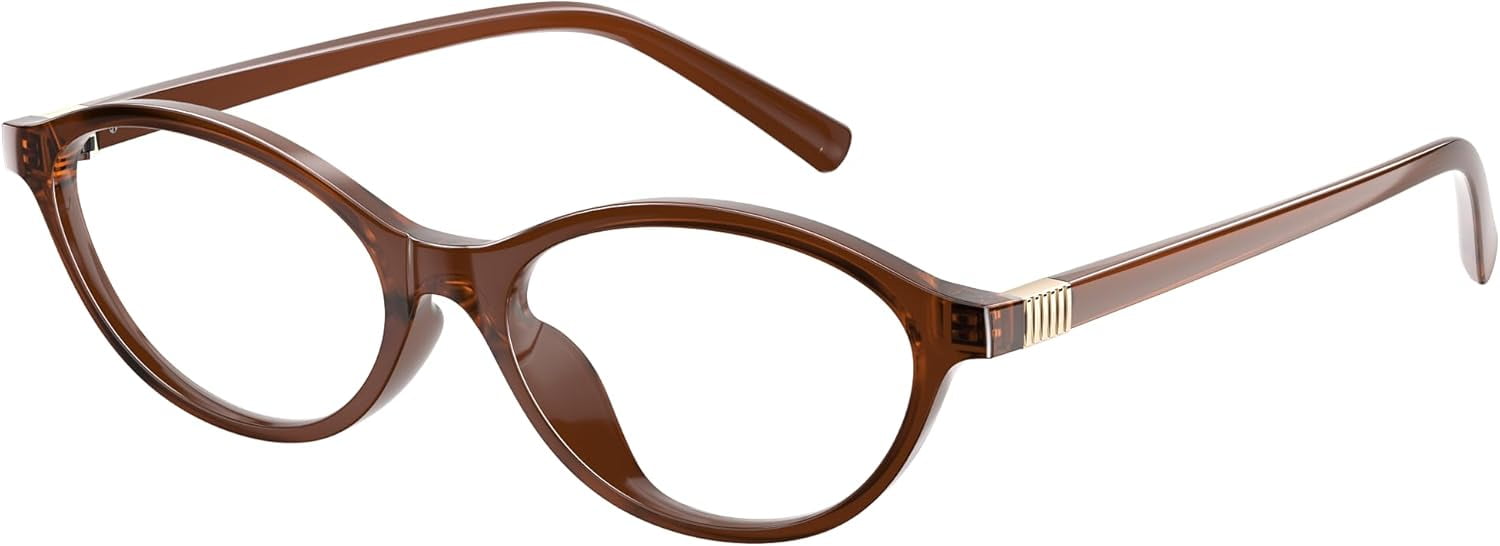 Blue Light Glasses for Woman - Fashion Small Oval Frame Blue Light ...