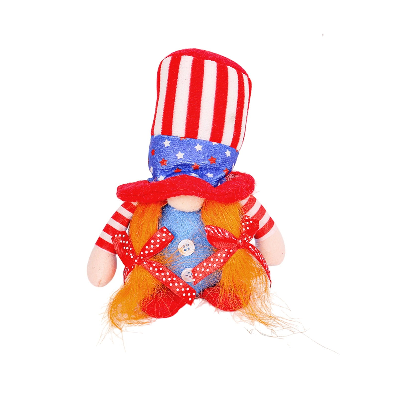 Blue Light Up Independence Day Doll Patriotic Decor Led Plush Toy ...