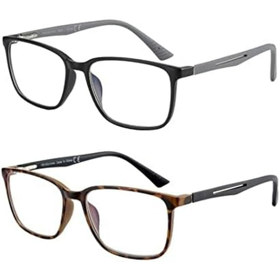 Blue Light Reading Glasses for Men，Sport Square Frame Readers, Anti ...