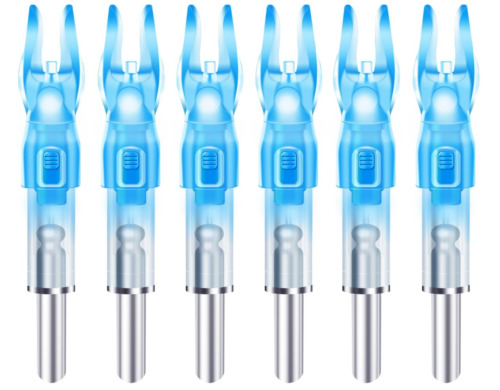 Blue Lighted Nocks for Arrows Bowstring Archery Lighted nocks (6 Pack ...