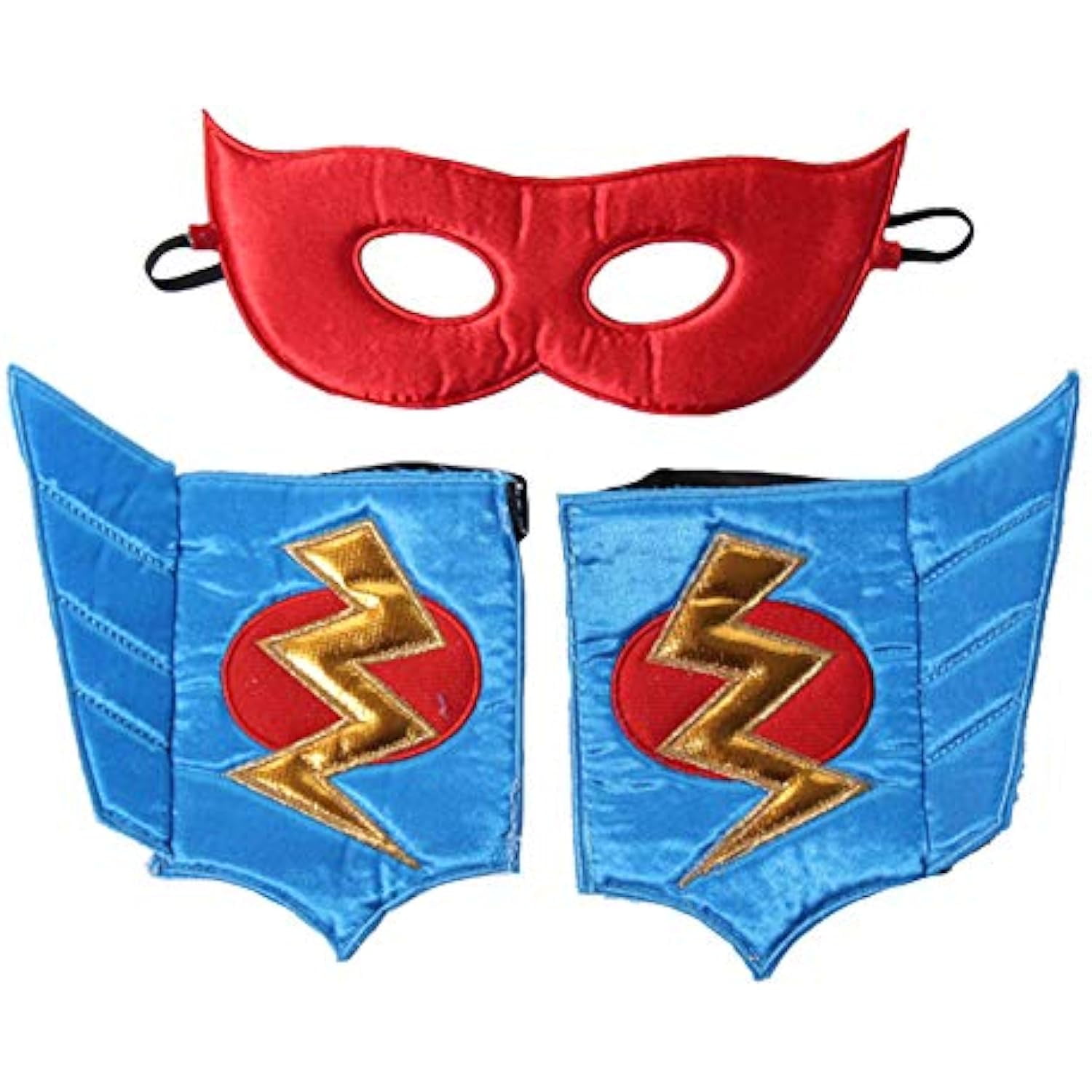 Blue Lightning Bolt Cuffs & Eyemask Set - Walmart.com