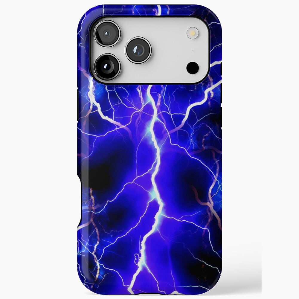 Blue Lightning Electric Neon Storm Thunder Midnight Energy Case for ...