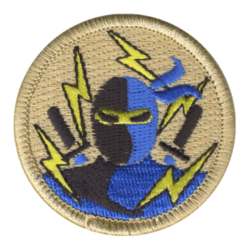 Blue Lightning Samurai Patrol Patch (Sew-on) - ClassB - Walmart.com