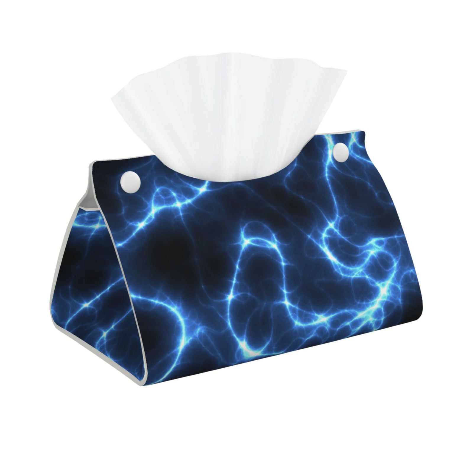Blue Lightning Tissue Box Cover, Modern Long Tissue Box Holder ...