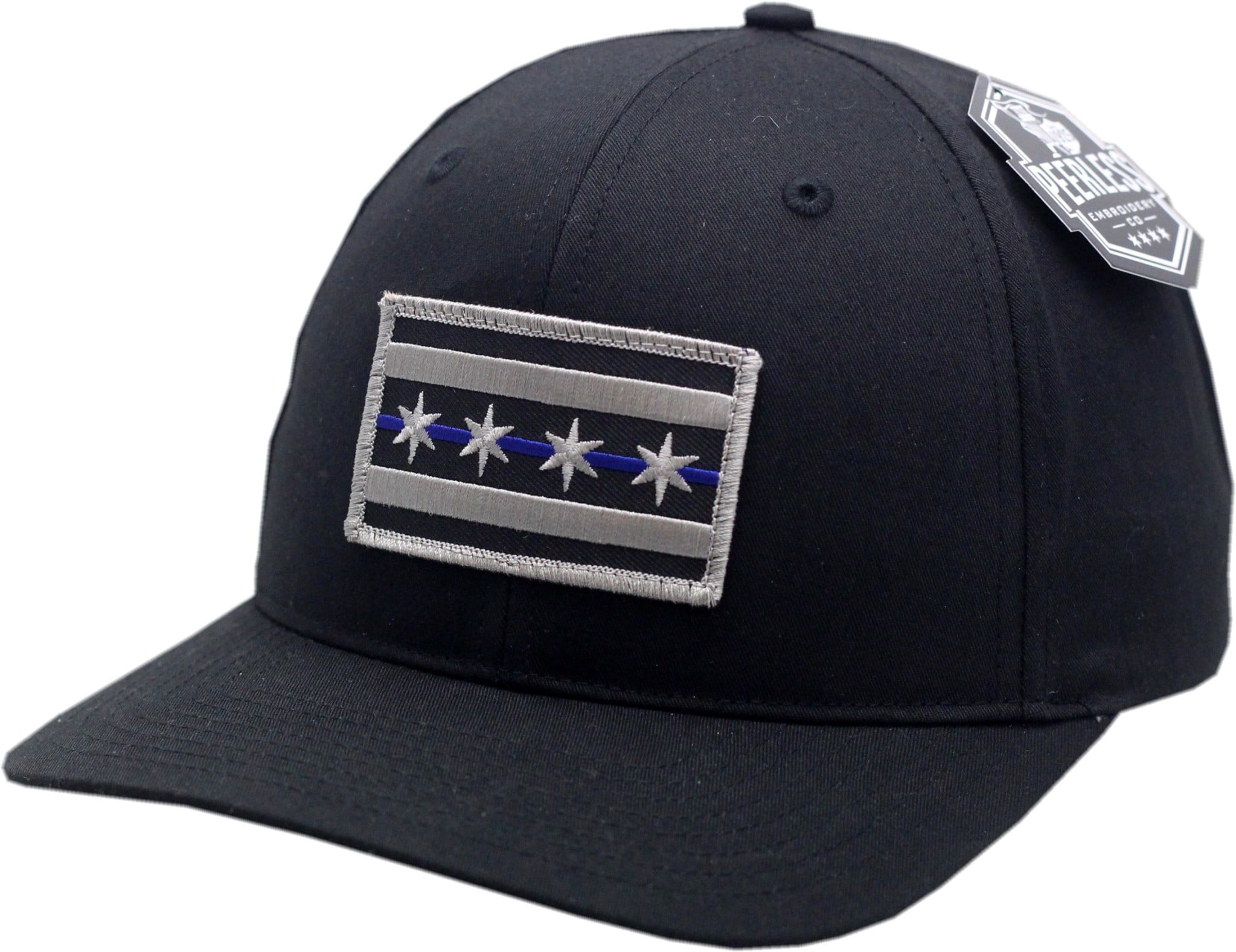 Blue Line Chicago Flag Hat Adjustable Strap Twill - Walmart.com